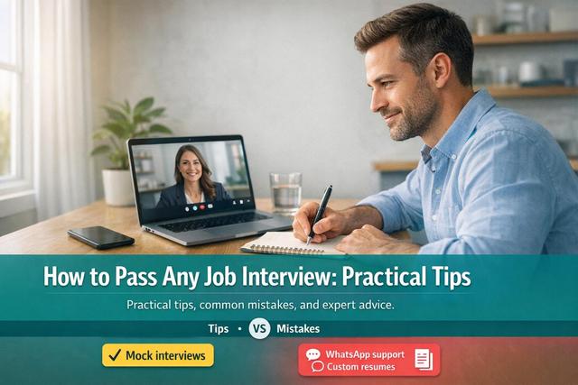 How to Pass Any Job Interview: Practical Tips