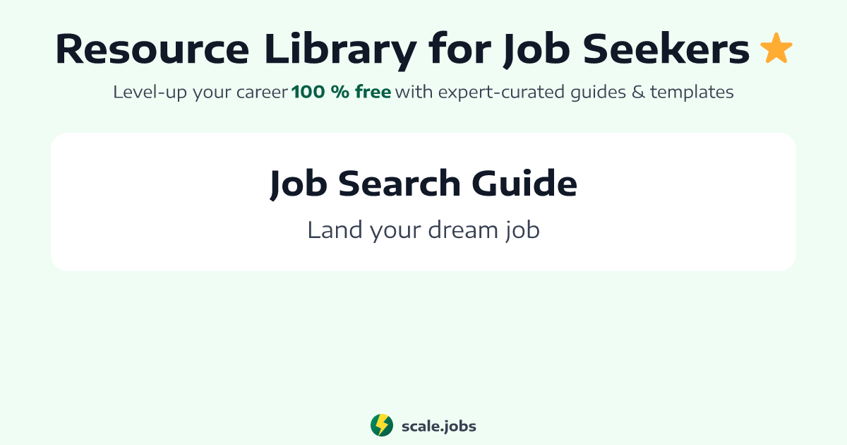 Complete Job Search Guide | scale.jobs