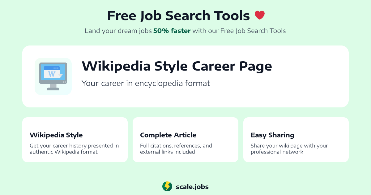 Wikipedia Page Generator | scale.jobs